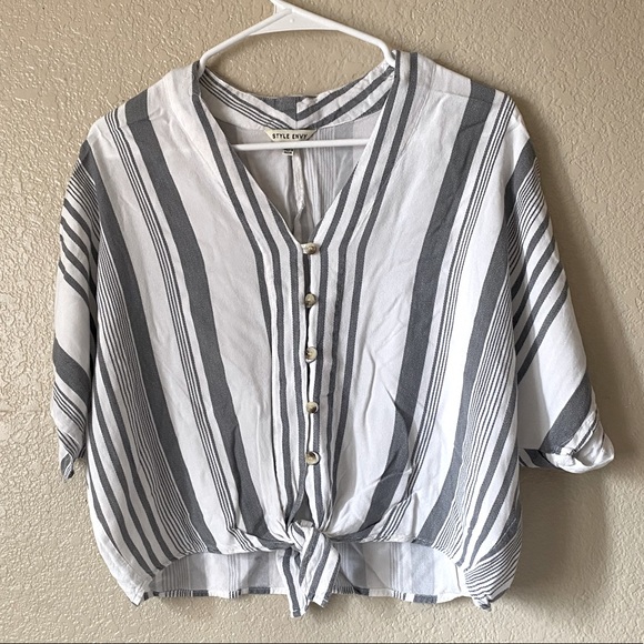 Style Envy | Tops | 325 Striped Blouse | Poshmark